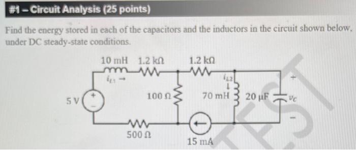 Solved Find the energy stored in each of the capacitors and | Chegg.com