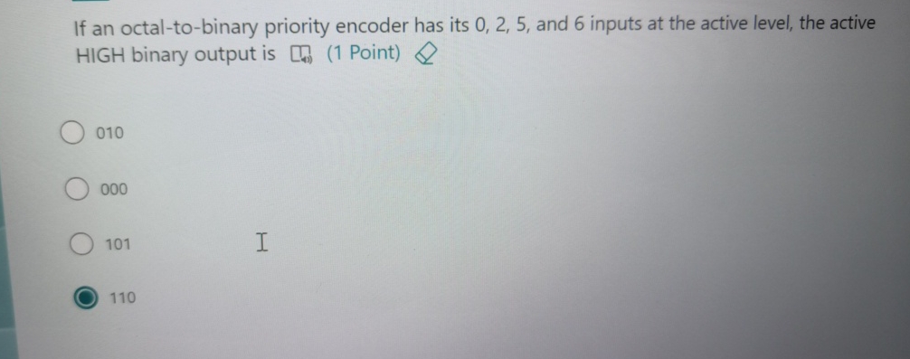 Solved If an octal-to-binary priority encoder has its 0,2,5, | Chegg.com