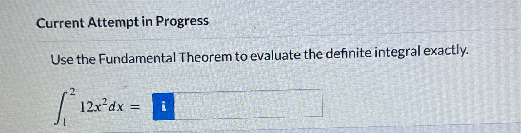 Solved Current Attempt in ProgressUse the Fundamental | Chegg.com