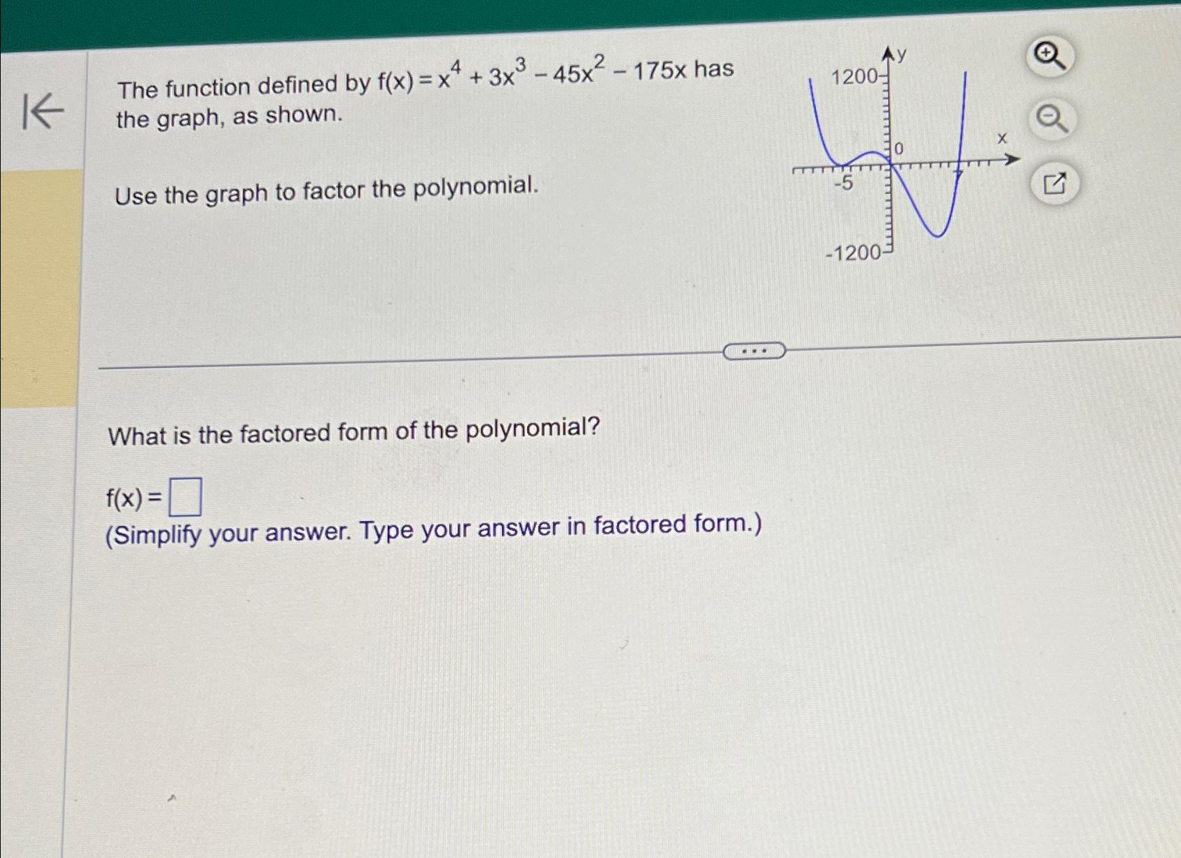 Solved The function defined by f(x)=x4+3x3-45x2-175x ﻿has | Chegg.com