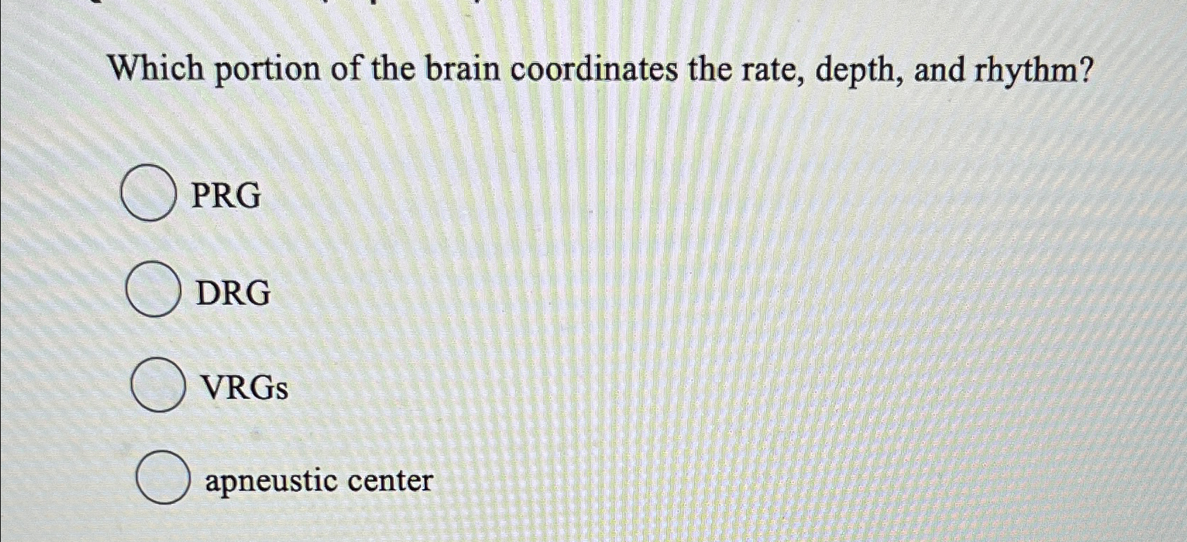 Solved Which portion of the brain coordinates the rate, | Chegg.com