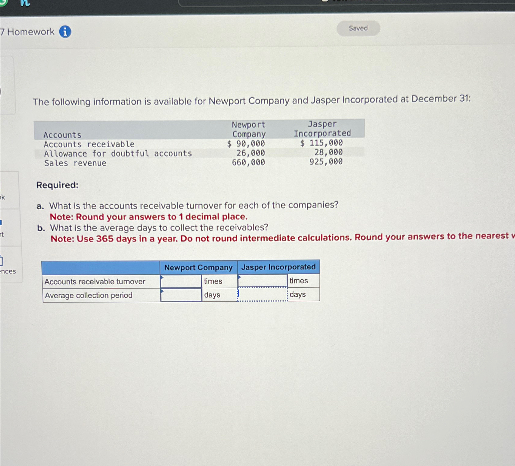 Solved 7 ﻿Homework iThe following information is available | Chegg.com