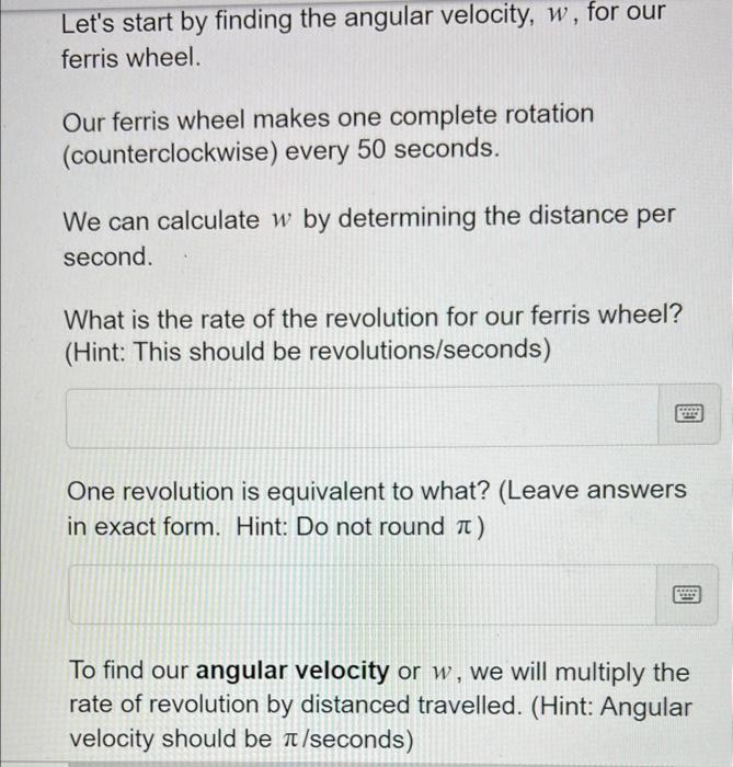 Imagine you are on a ferris wheel with a 30 foot | Chegg.com