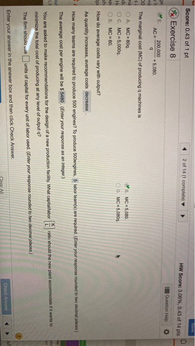 Solved Save Score 0 43 Of 1 Pt 2 Of 14 1 Complete Hw