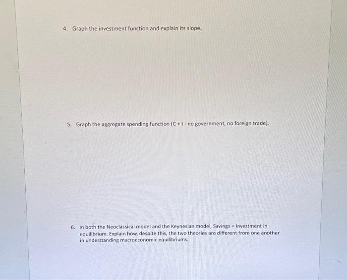 Solved 1. Write out the consumption function and the saving | Chegg.com