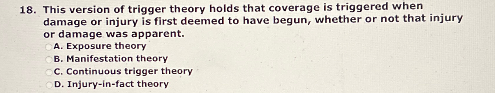 Solved This version of trigger theory holds that coverage is | Chegg.com