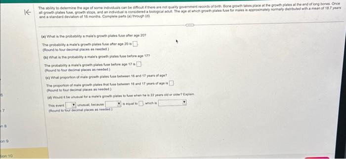 Solved all growth plates tuse, growth stoes, and an | Chegg.com