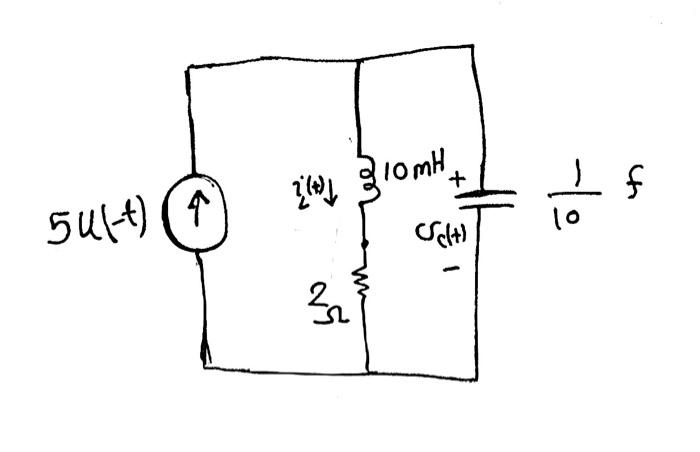 Solved Find:1- Vc(t) and Ic(t)2- IL(t)(please i want the | Chegg.com