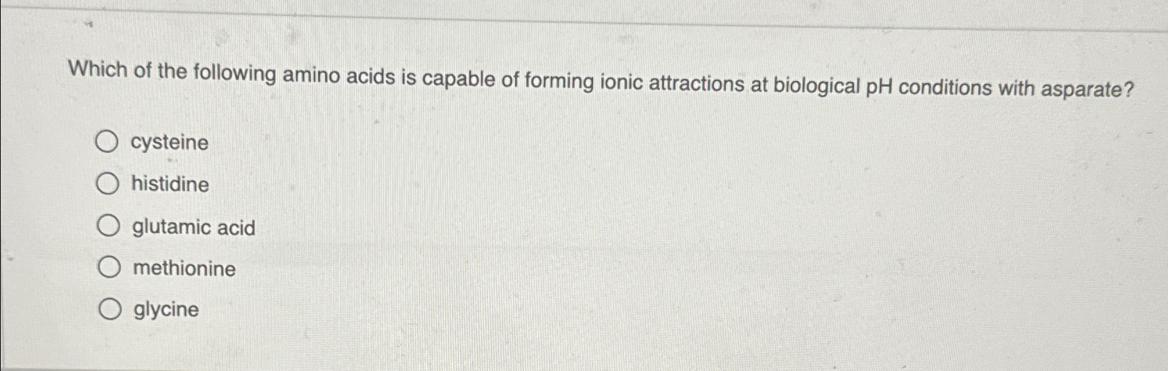 Solved Which of the following amino acids is capable of | Chegg.com