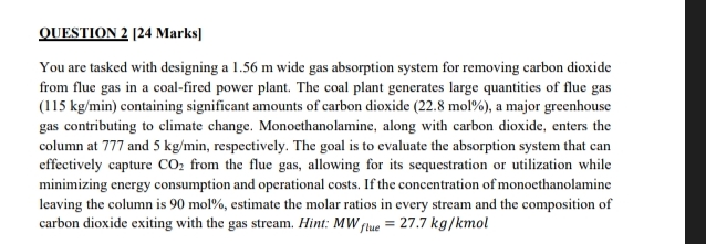 Solved OUESTION 2 [24 ﻿Marks]You are tasked with designing a | Chegg.com