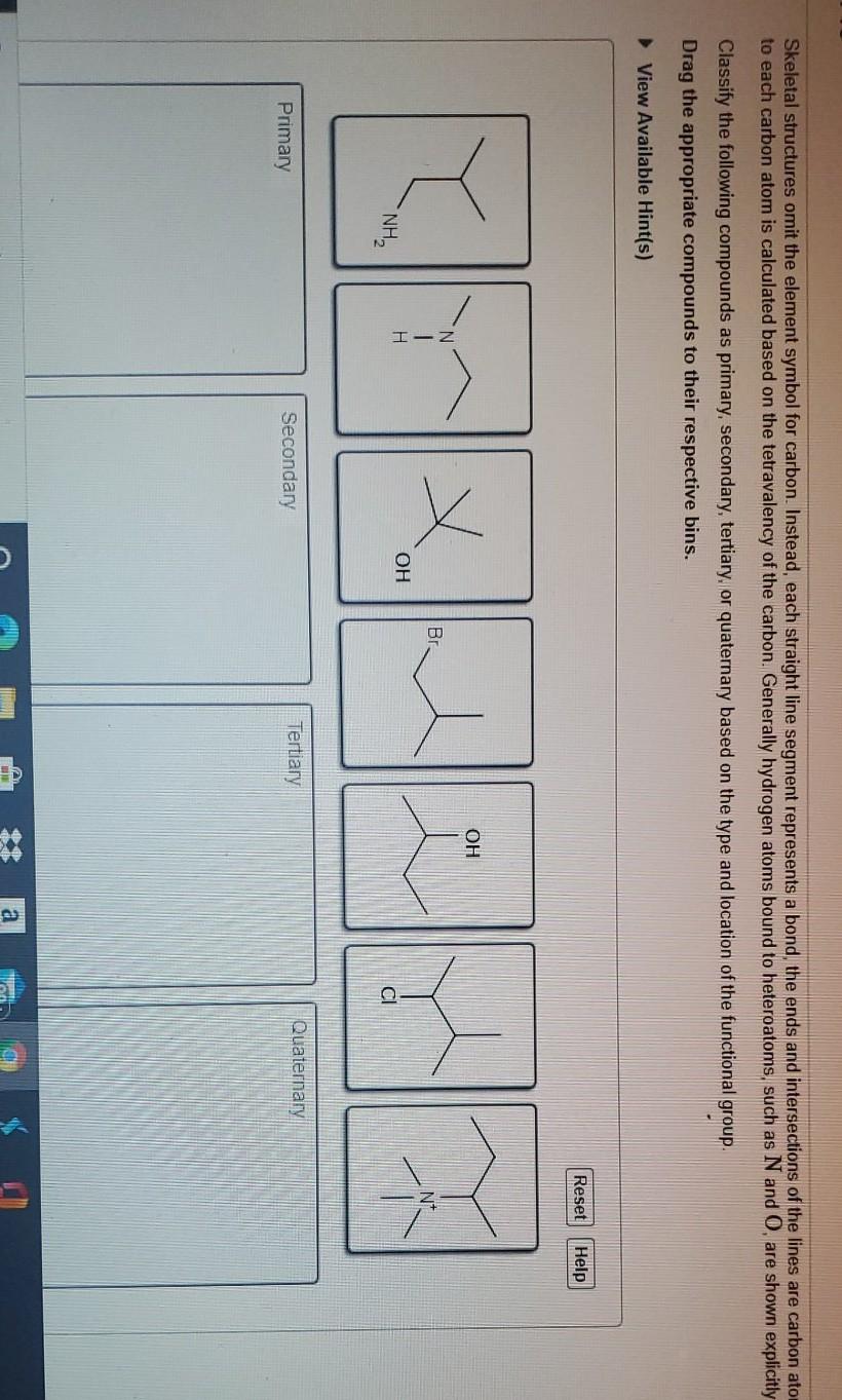 Solved Skeletal structures omit the element symbol for | Chegg.com