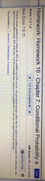 Solved Homework: Homework 10 - Chapter 7: Conditional | Chegg.com