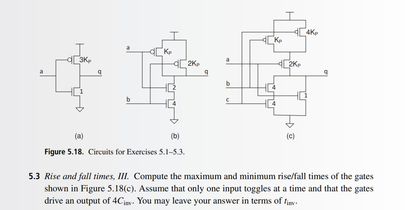 Figure 5.18. ﻿Circuits for Exercises 5.1-5.3. 5.3 | Chegg.com