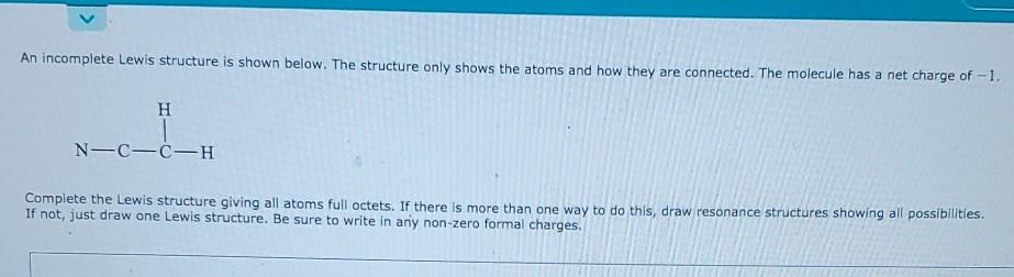 Solved An incomplete Lewis structure is shown below. The | Chegg.com