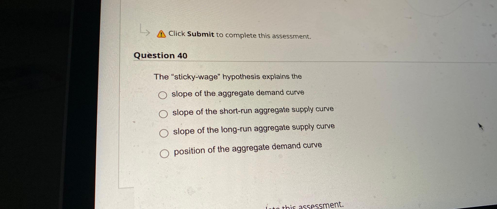 Solved Click Submit to complete this assessment.Question | Chegg.com