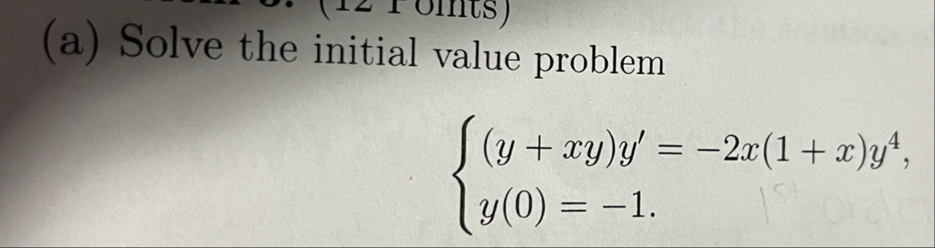 Solved (a) ﻿Solve the initial value problem(b) ﻿Determine | Chegg.com