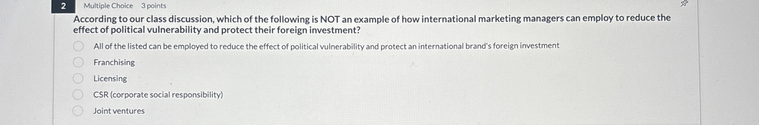 Solved 2 ﻿Multiple Choice3 ﻿pointsAccording to our class | Chegg.com