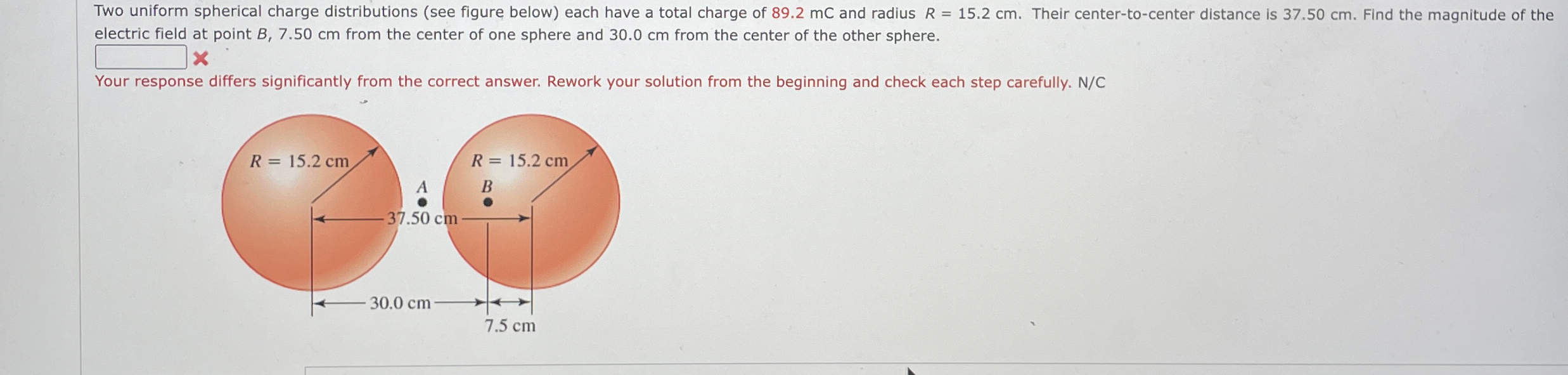 Solved Two uniform spherical charge distributions (see | Chegg.com
