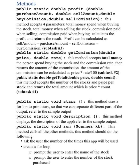 Solved Objective Practice writing methods with parameters | Chegg.com
