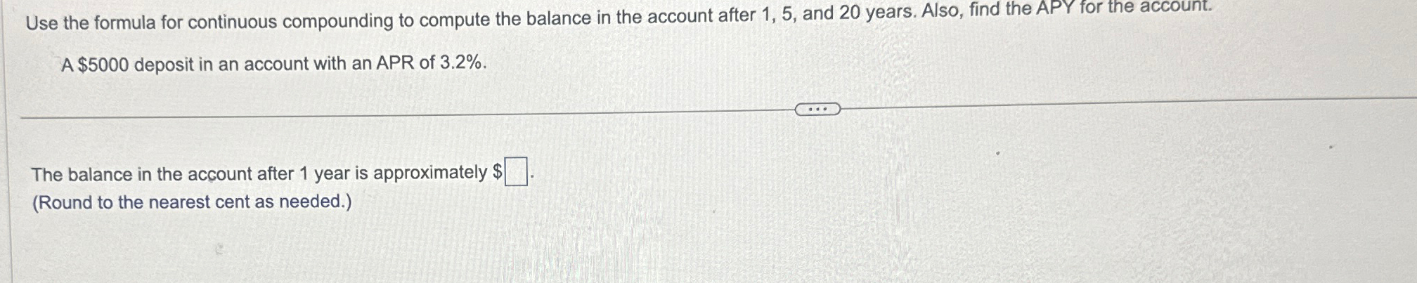 Solved Use the formula for continuous compounding to compute | Chegg.com