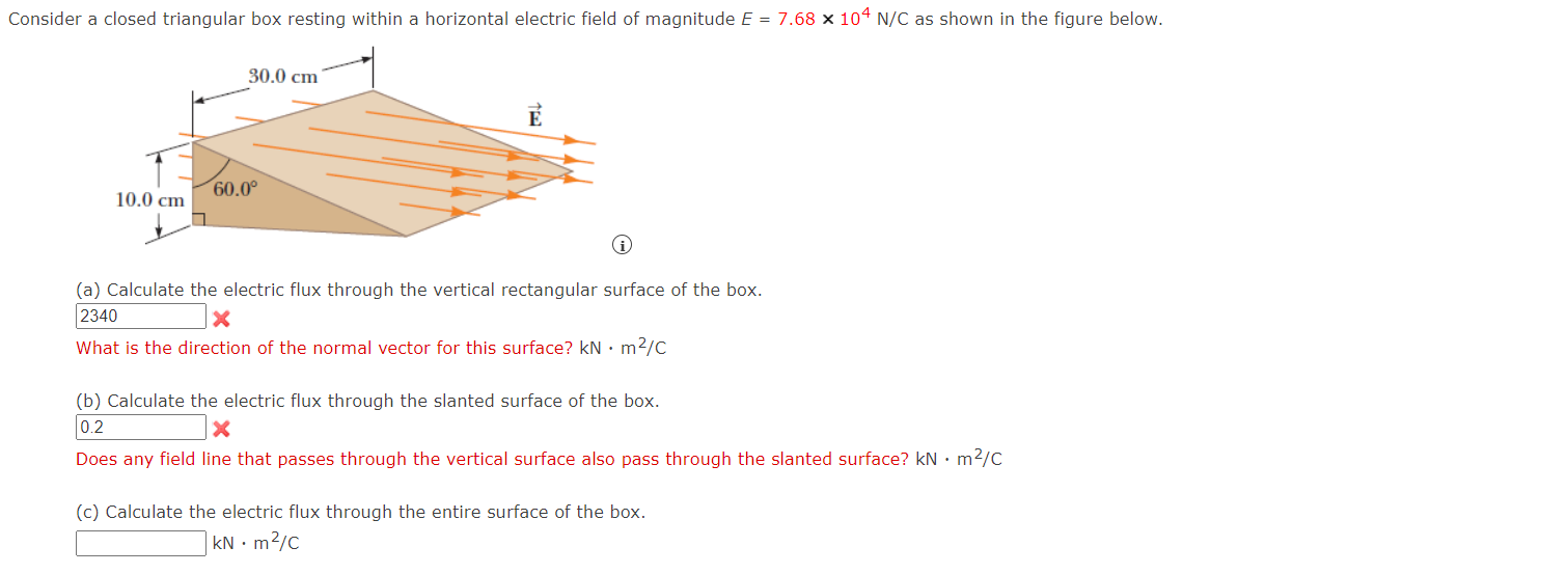 Solved Consider a closed triangular box resting within a | Chegg.com