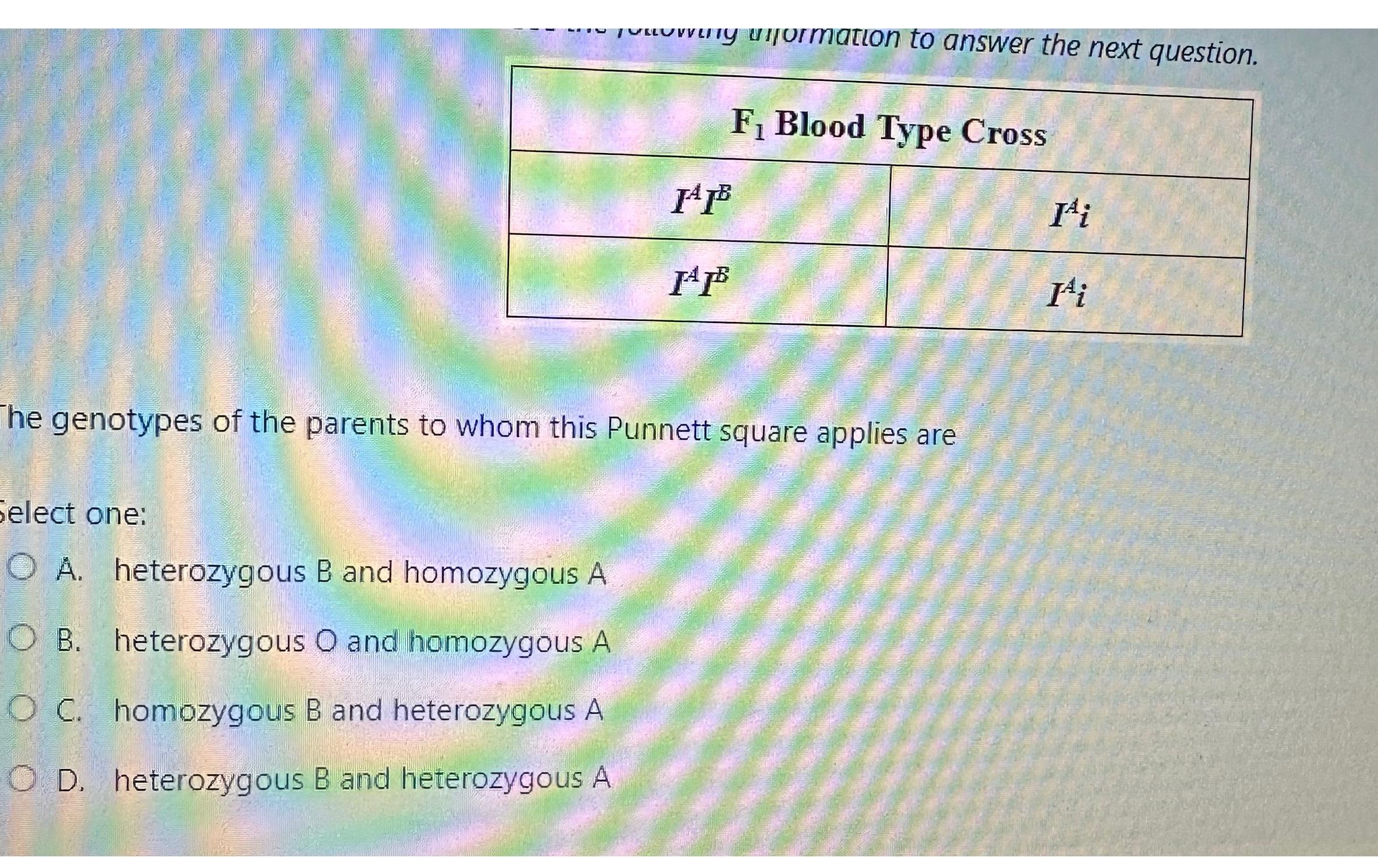 Solved The genotypes of the parents, to whom this punnets | Chegg.com