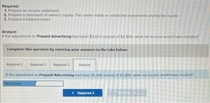Solved Problem 5.3A (Algo) Preparing financial statements | Chegg.com