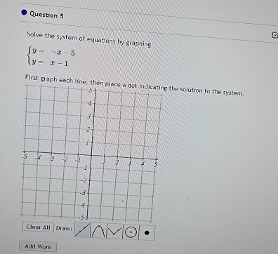 Solved Question 5Solve the system of equations by | Chegg.com