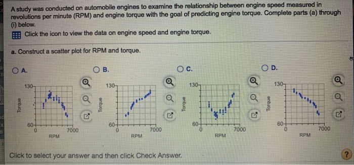 Solved a. construct scatter plot for RPM and torque b. form | Chegg.com