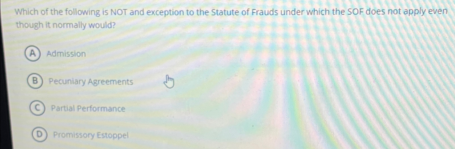 Solved Which of the following is NOT and exception to the | Chegg.com