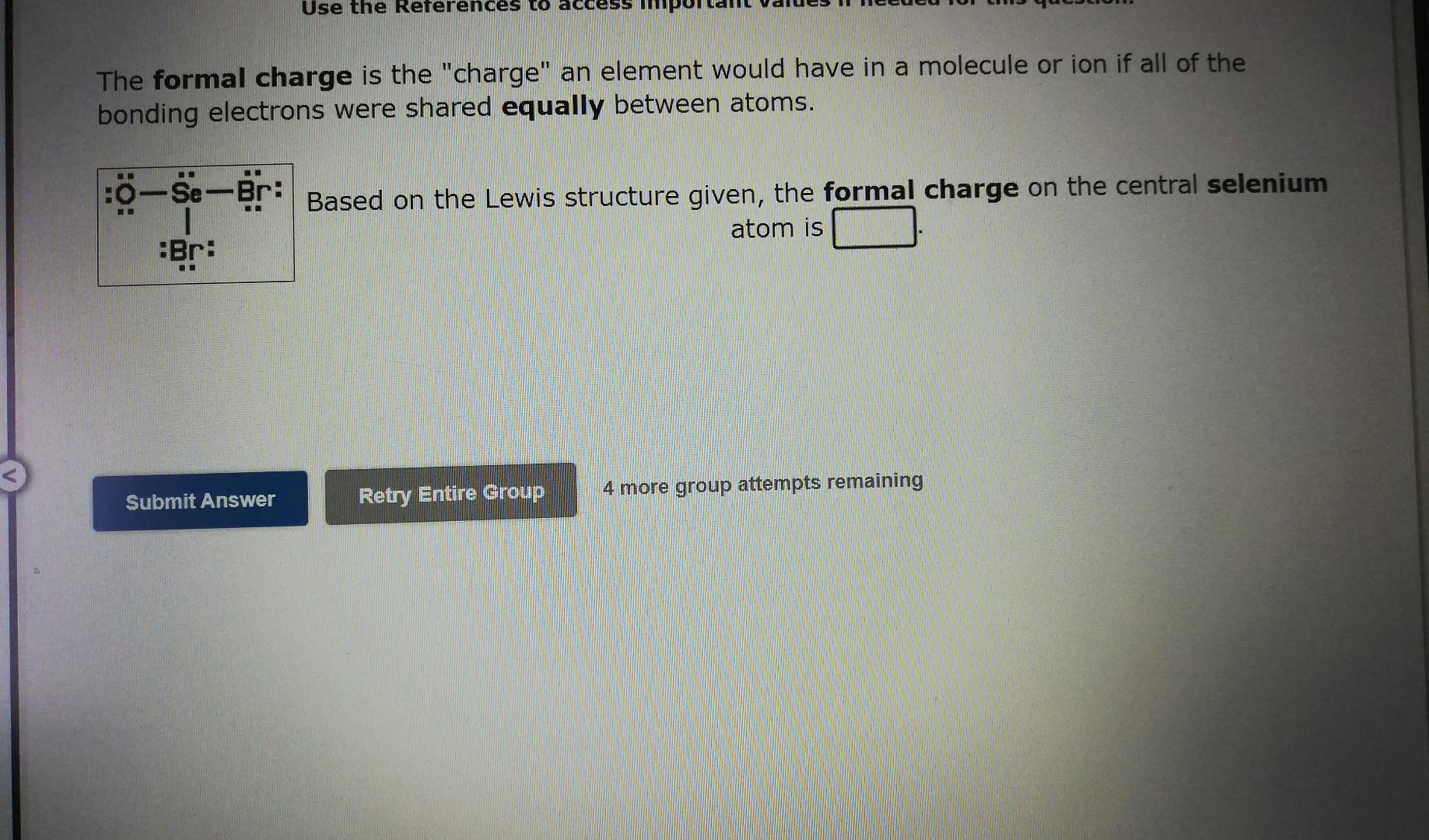 Solved The following Lewis diagram represents the valence | Chegg.com