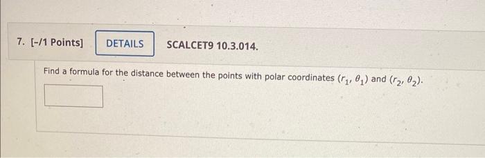 Solved Find a formula for the distance between the points | Chegg.com