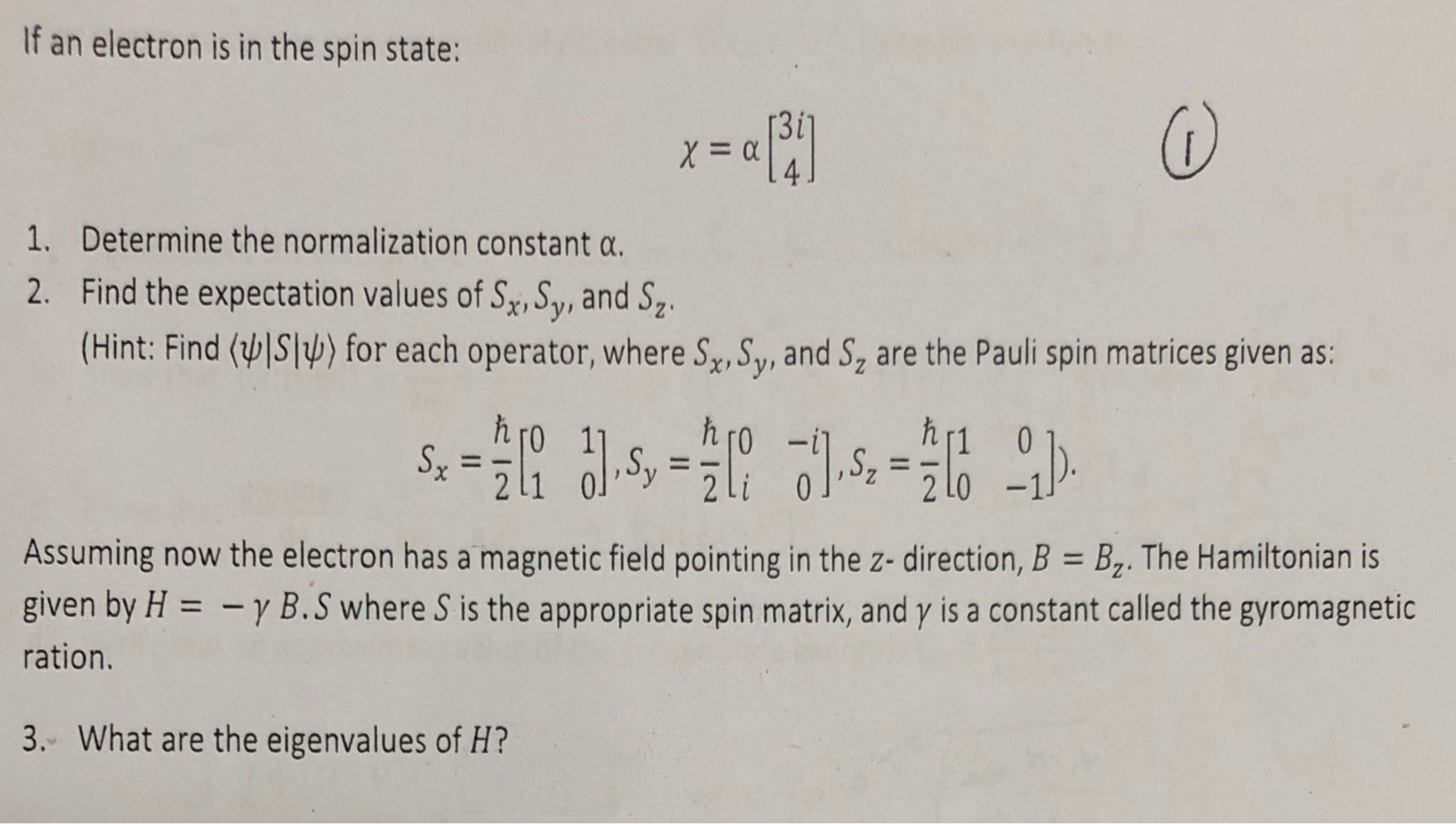 Solved Please help me in this question.Thank YouIf an | Chegg.com