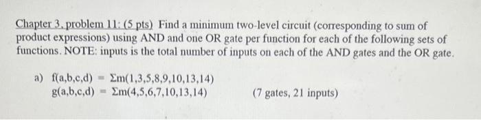 Solved Chapter 3. problem 11: (5 pts) Find a minimum | Chegg.com