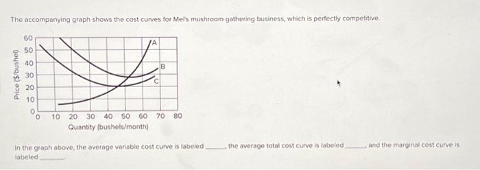 Solved The accompanying graph shows the cost curves for | Chegg.com