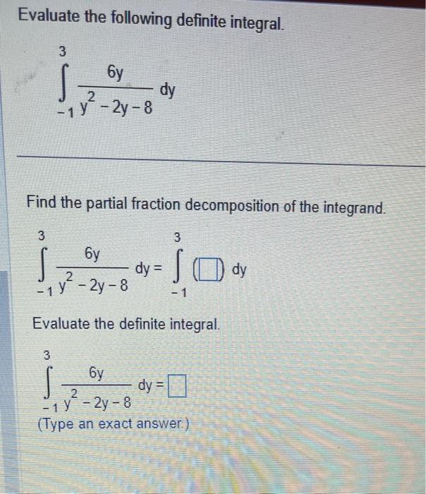 Solved Evaluate the following definite integral. | Chegg.com