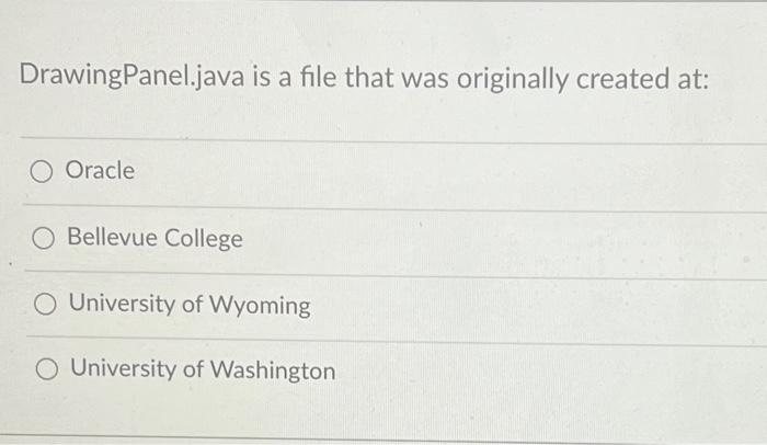Solved DrawingPanel.java is a file that was originally | Chegg.com