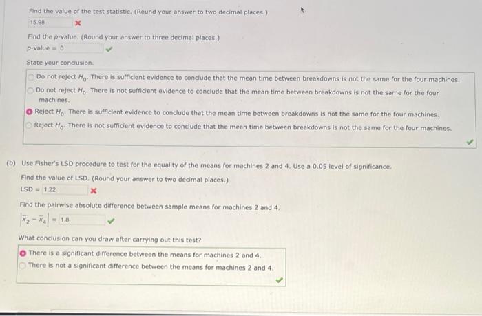 Solved To test for any significant difference in the number | Chegg.com