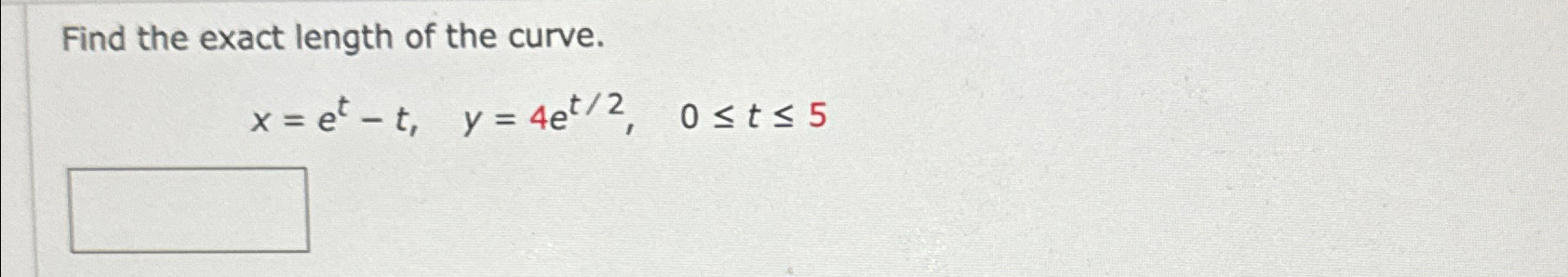 Solved Find the exact length of the | Chegg.com
