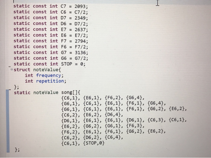 Solved C++ problem. i have 2 variables frequency and | Chegg.com