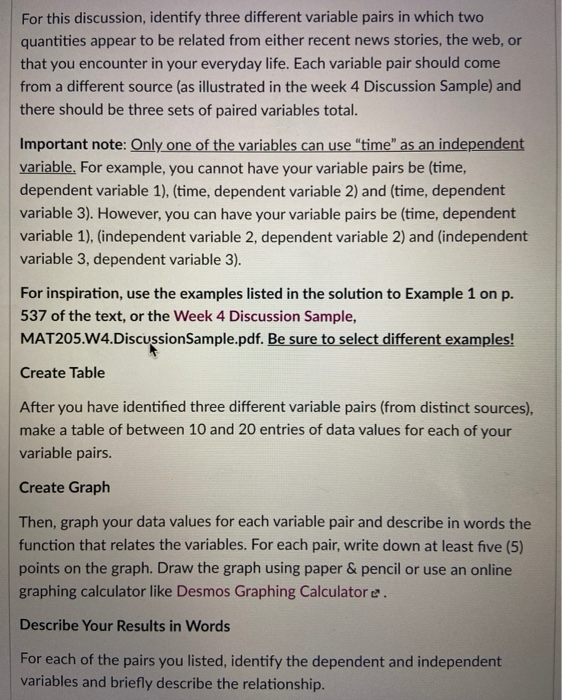 For this discussion, identify three different | Chegg.com