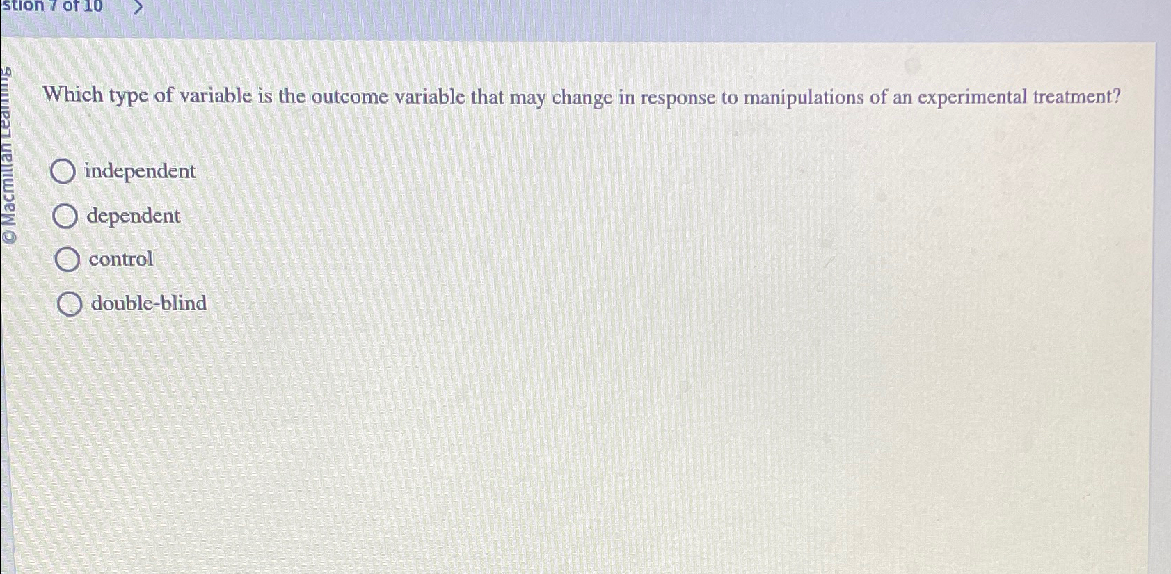 Solved Which type of variable is the outcome variable that | Chegg.com