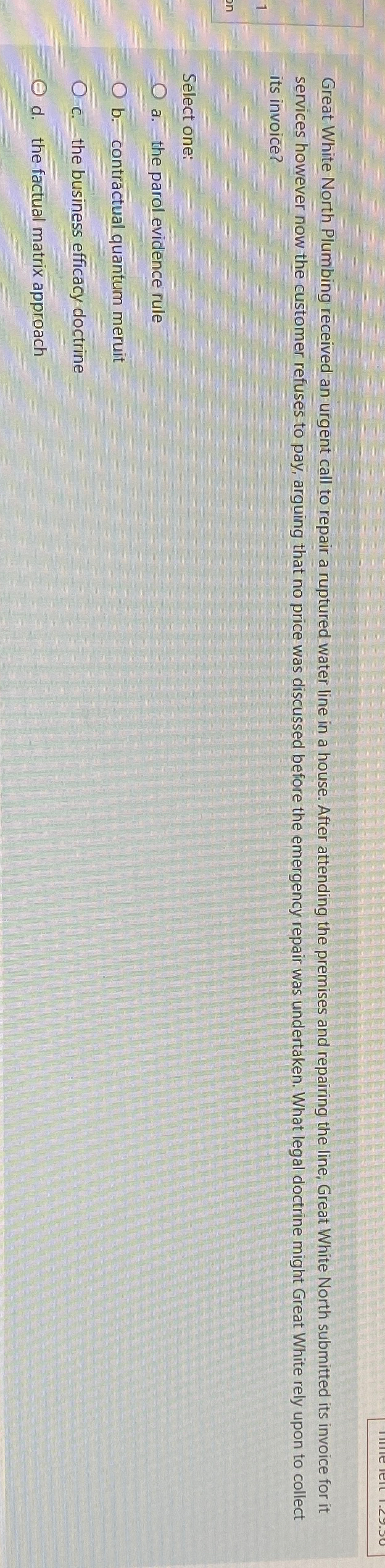 Solved Great White North Plumbing received an urgent call to | Chegg.com