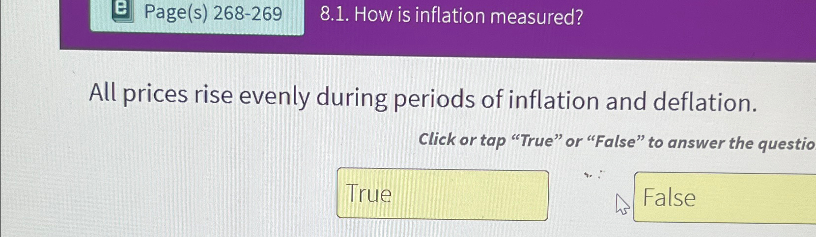 Solved 8.1. ﻿How is inflation measured?All prices rise | Chegg.com