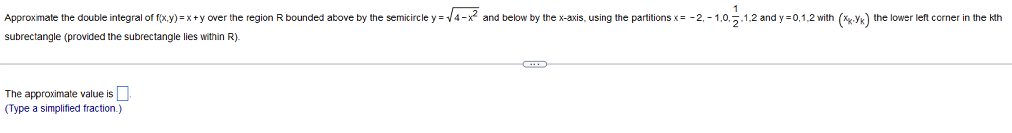 Solved subrectangle (provided the subrectangle lies within | Chegg.com