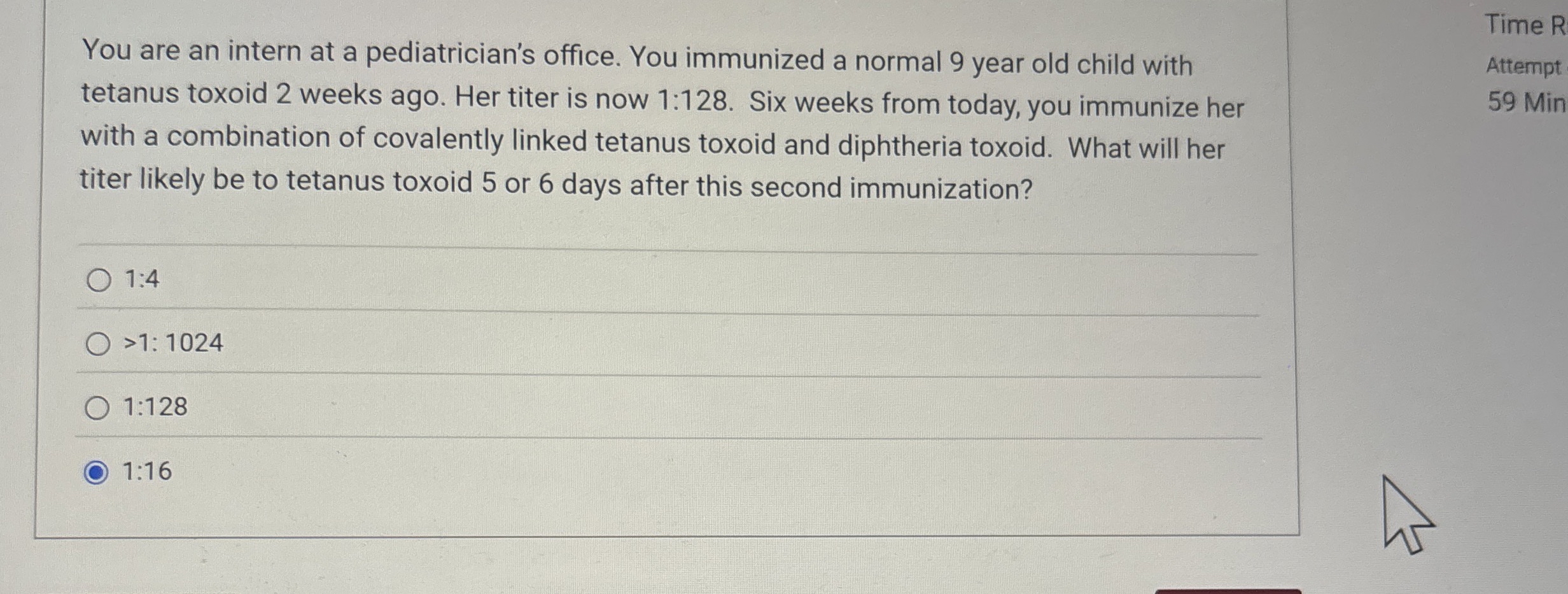Solved You are an intern at a pediatrician's office. You | Chegg.com