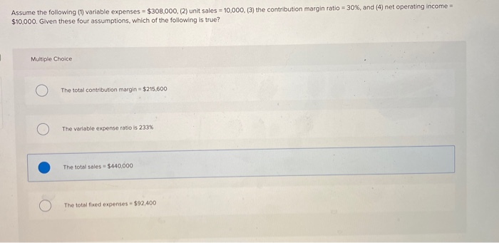 Solved Assume the following (1) sales = $200,000, (2) unit | Chegg.com Solved Assume the following (1) sales = $200,000, (2) unit | Chegg.com