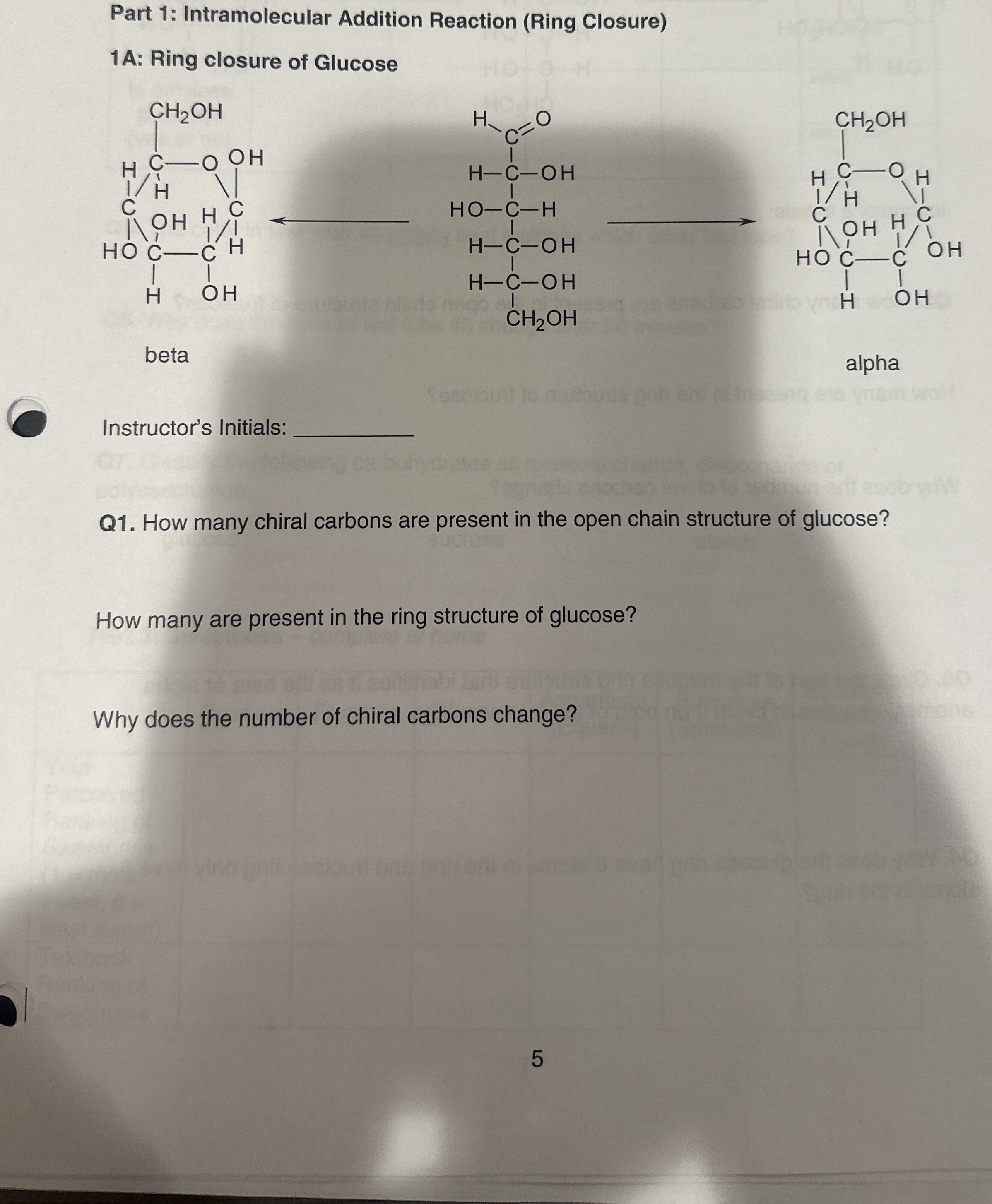 Solved Part 1: Intramolecular Addition Reaction (Ring | Chegg.com