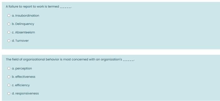 Solved are individuals who get things done through other | Chegg.com
