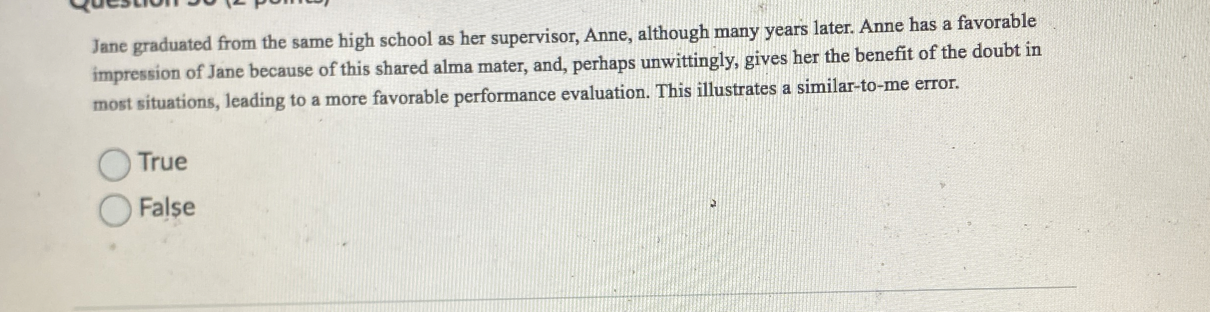 Solved Jane graduated from the same high school as her | Chegg.com